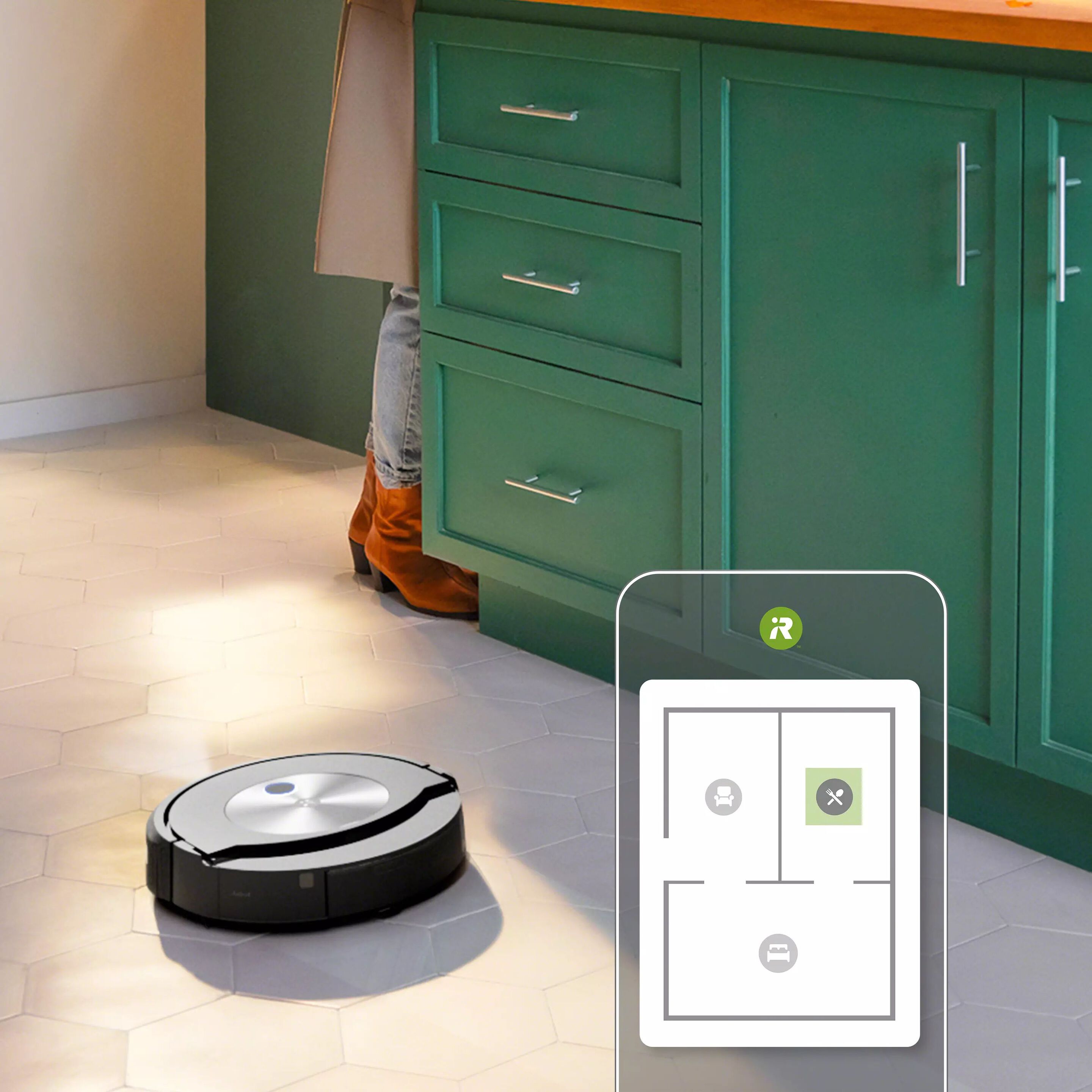 Roomba Combo® j7+ robotstofzuiger met wifi-verbinding en dweilfunctie